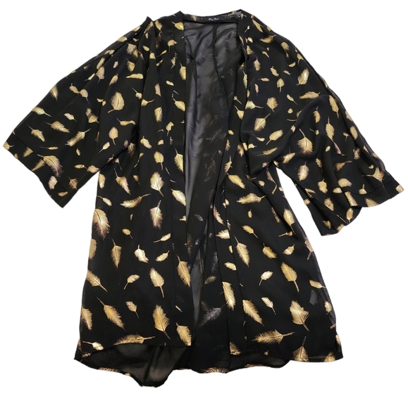 Honey Punch | Tops | Honey Punch Feather Cover Up Size L | Poshmark